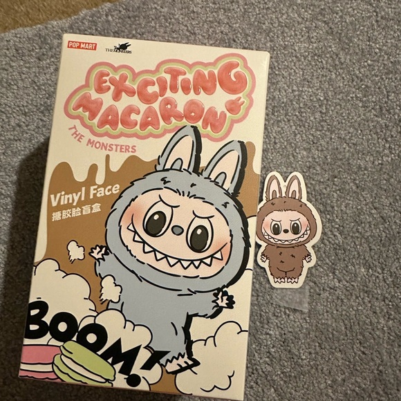 POP MART | Toys | Popmart Labubu Toffee Exciting Macaron Vinyl Face ...